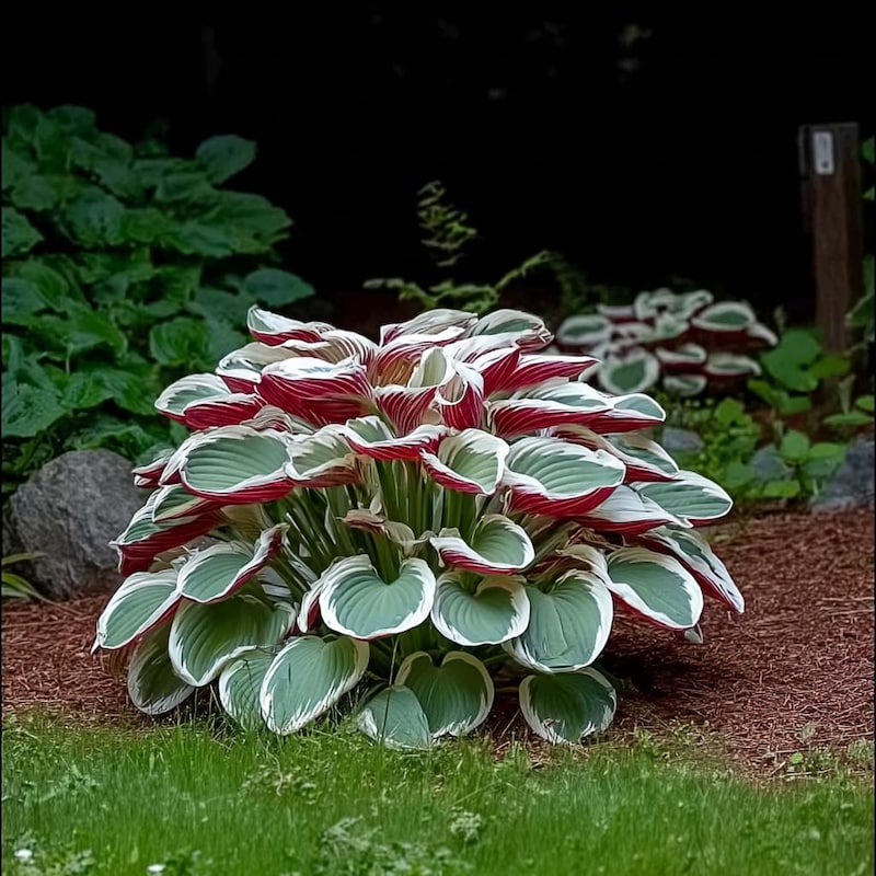 Black and Red Hosta - Etsy