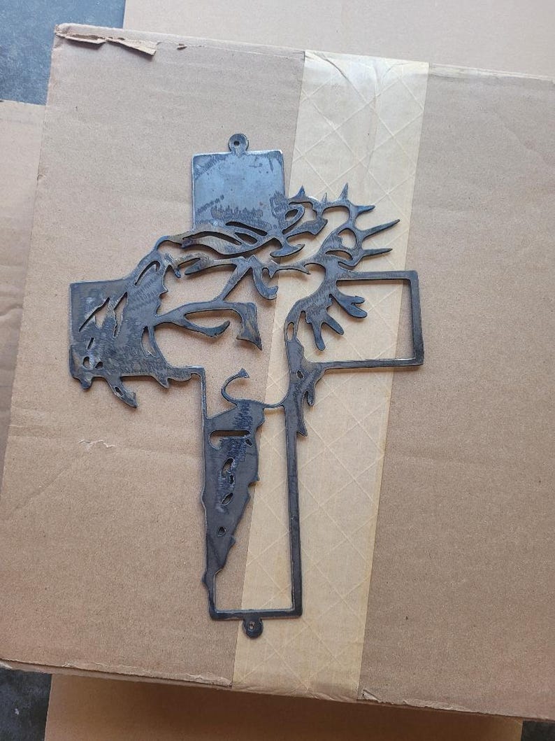 Jesus Face in Cross - Etsy