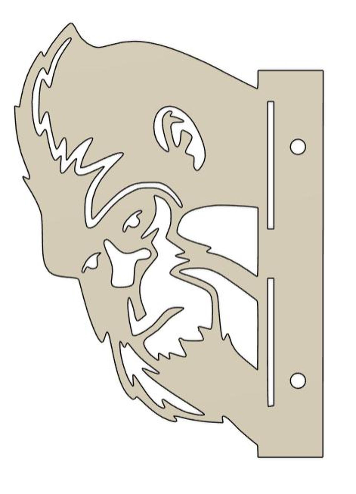 Sasquatch Peeking Around - Etsy