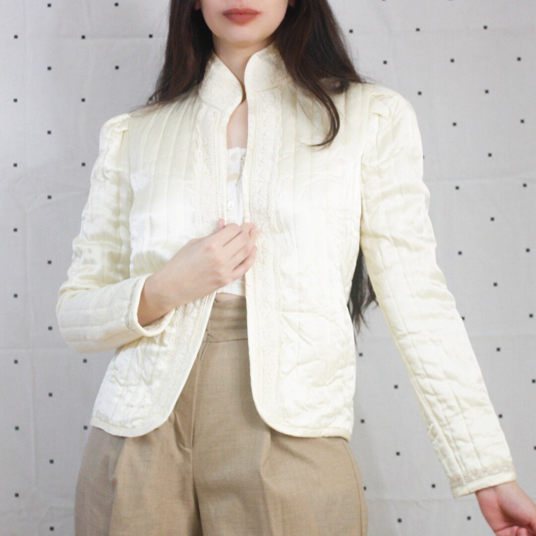 Vintage 70s Gunne Sax Cream Quilted Bed Jacket - Etsy