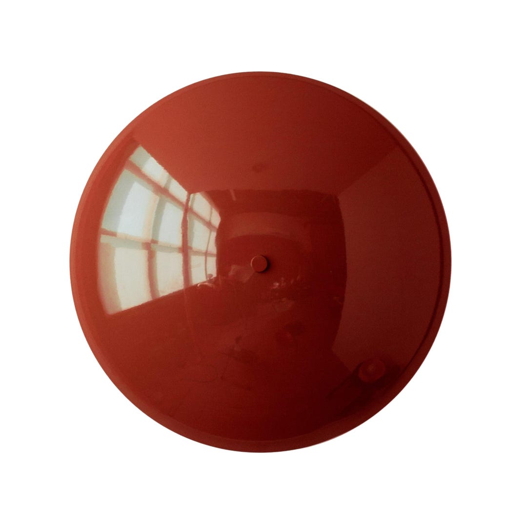 Handmade Terracotta Brass Dome Wall Sconce | Mid Century Modern Light ...