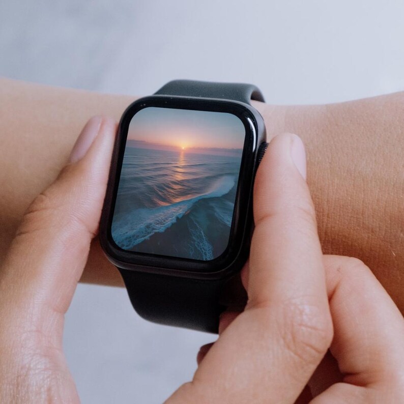 Ocean Drift – Dusk Edition | Serene Seascape Apple Watch Face in Misty ...