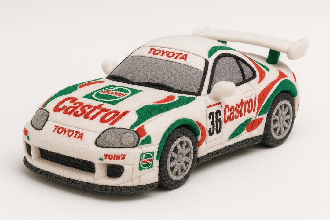 Castrol Supra Plush Poster – JGTC Racecar Wall Art for Kids & JDM ...