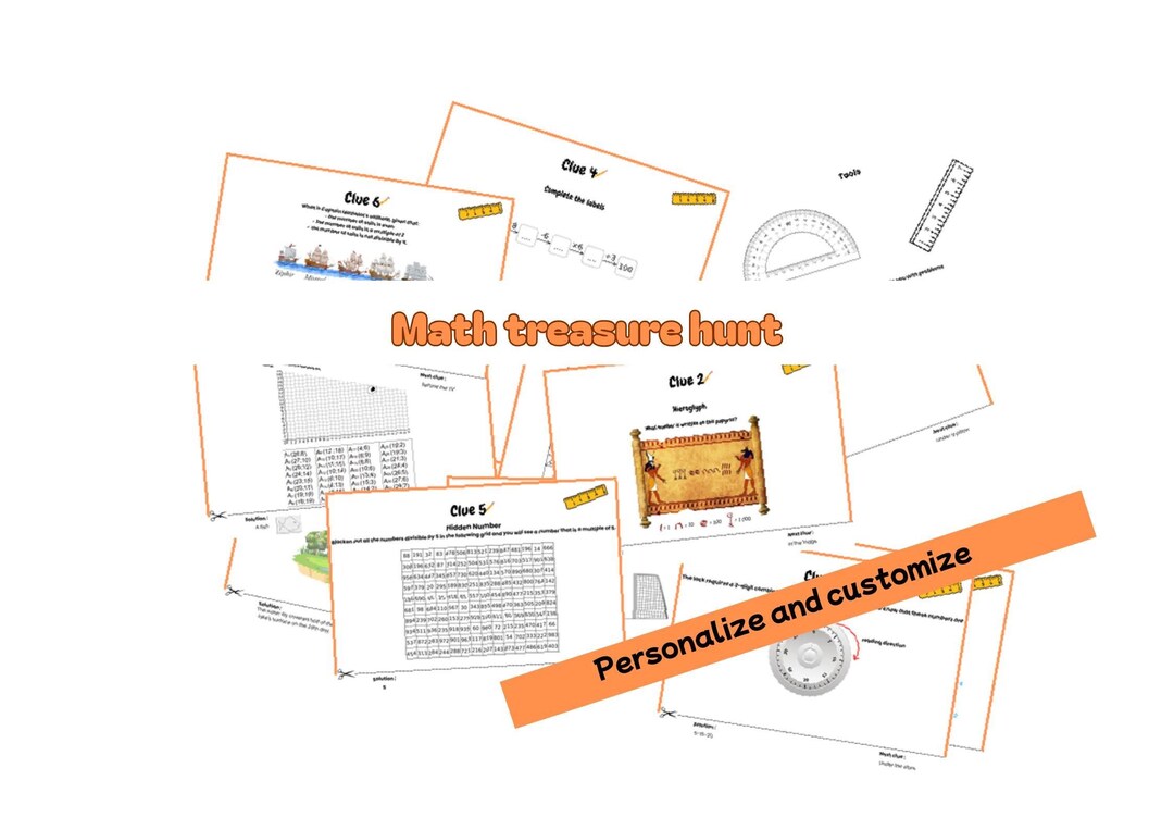 Math Treasure Hunt - Etsy