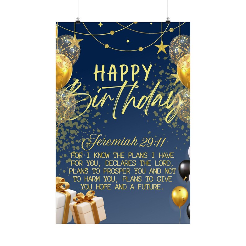 Bible Scripture Poster for Happy Birthdays - Etsy