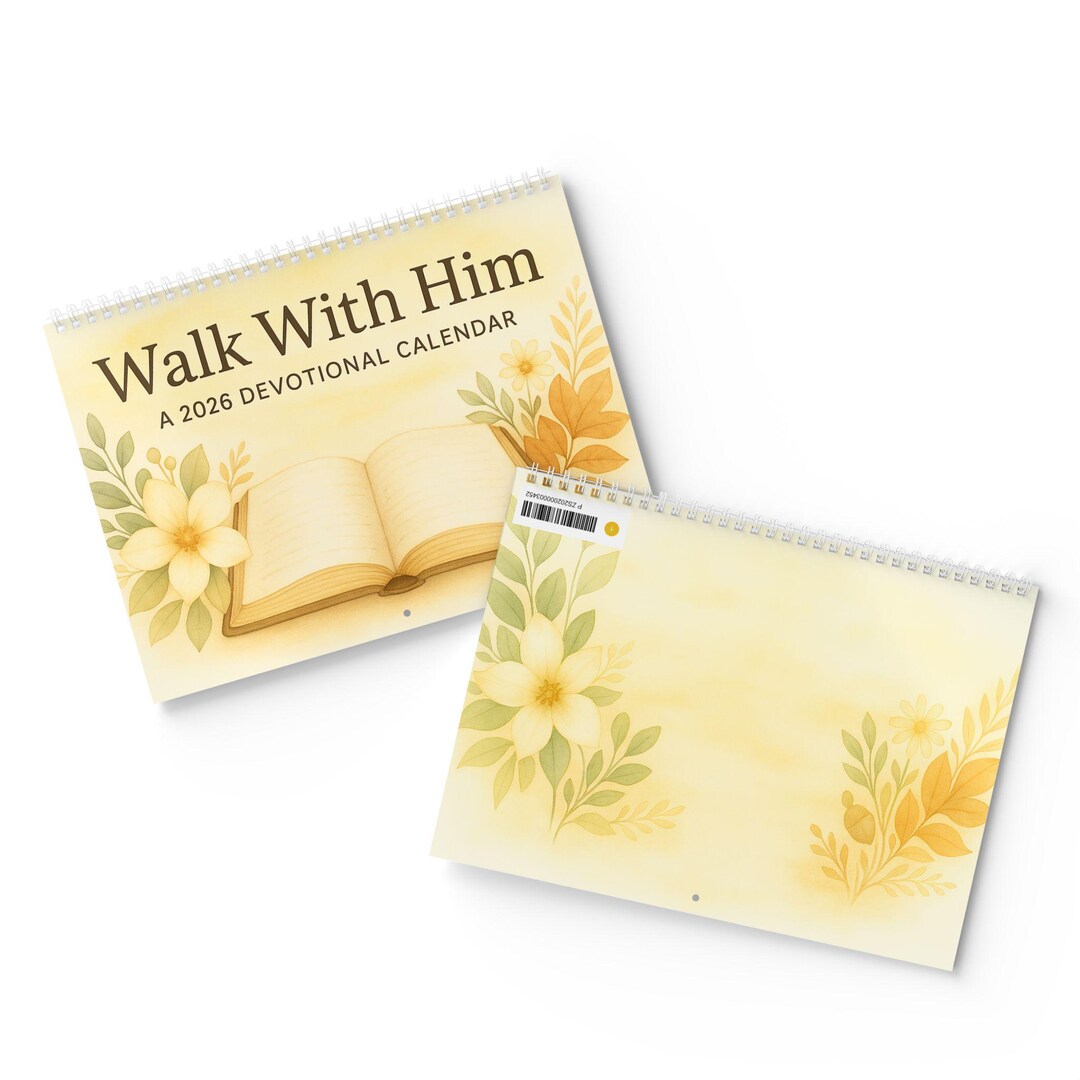 Floral Devotional Wall Calendar 2026 | 12 Month Inspirational Bible ...