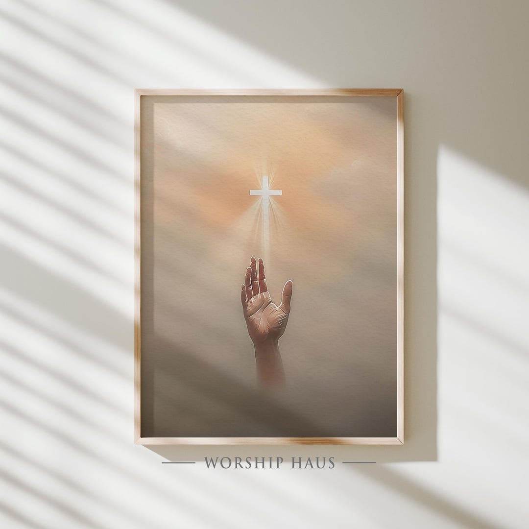 Uplifting Christian Wall Art Print - Spiritual Wall Decor, Minimalist ...