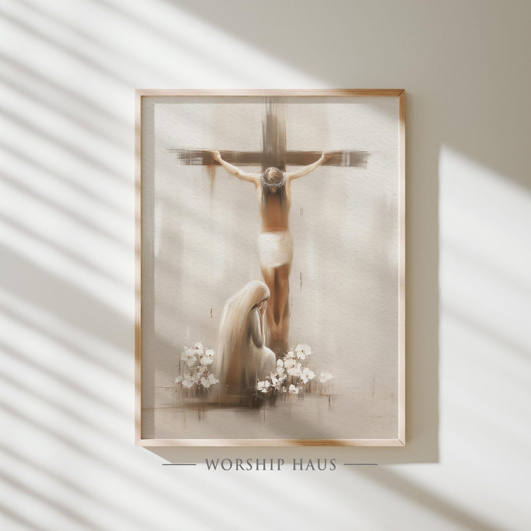 Father Forgive Them in Mercy Wall Art - Christian Painting of Jesus on ...