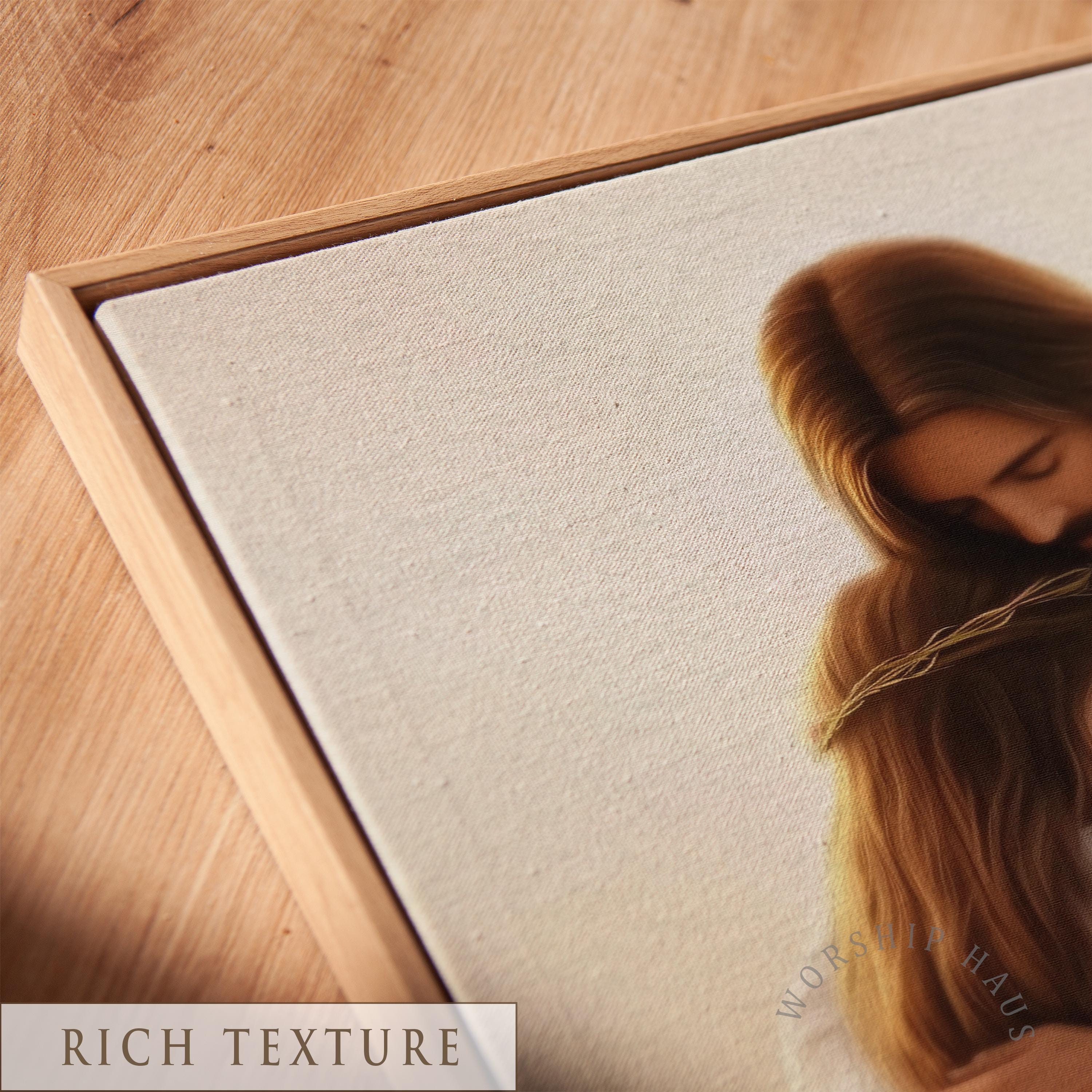 He is My Refuge Christian Painting Jesus Embrace Picture Modern Scene ...