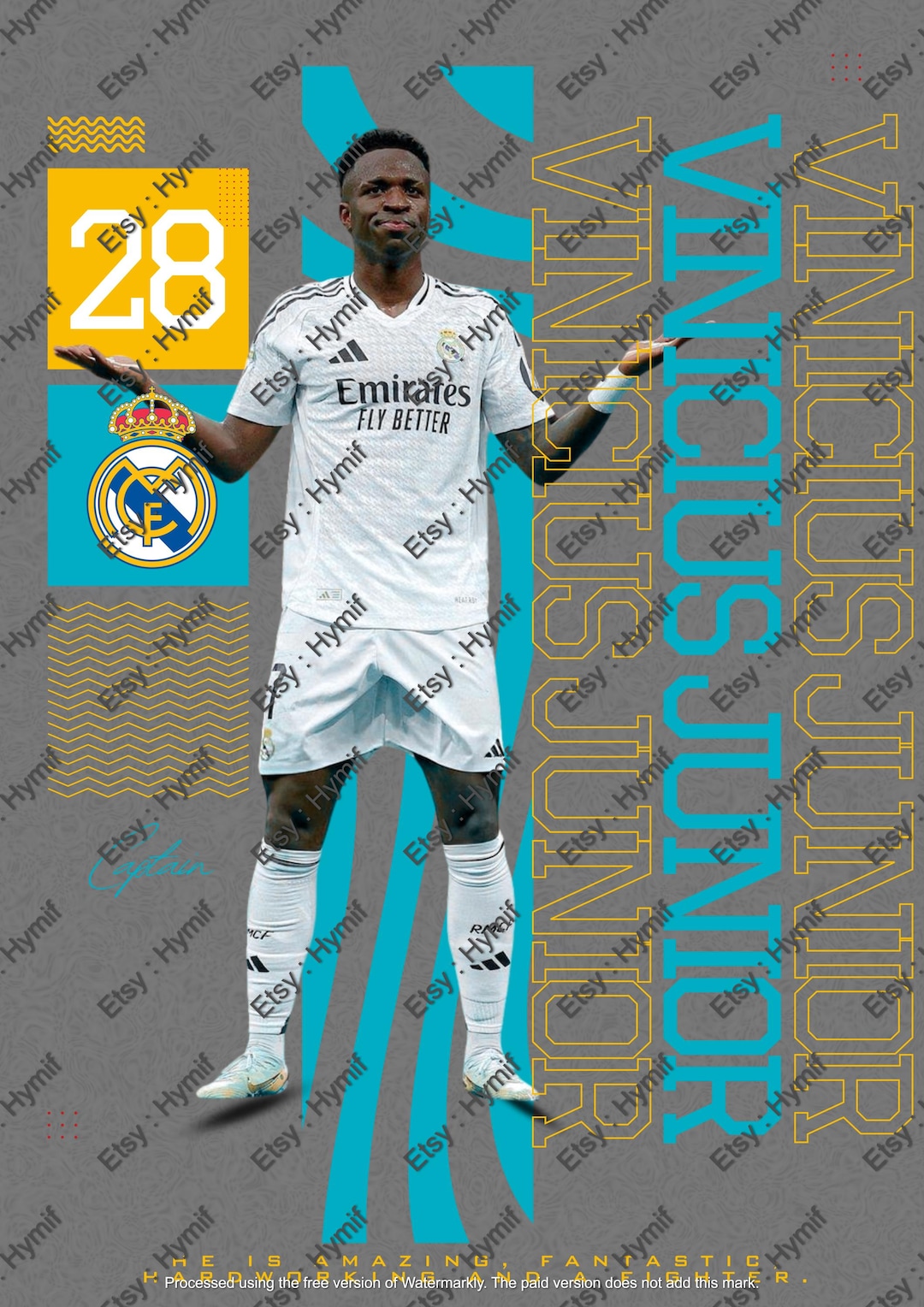 Vinicius Jr PNG. Tshirt Design Png Digital Download, Vinicius PNG ...