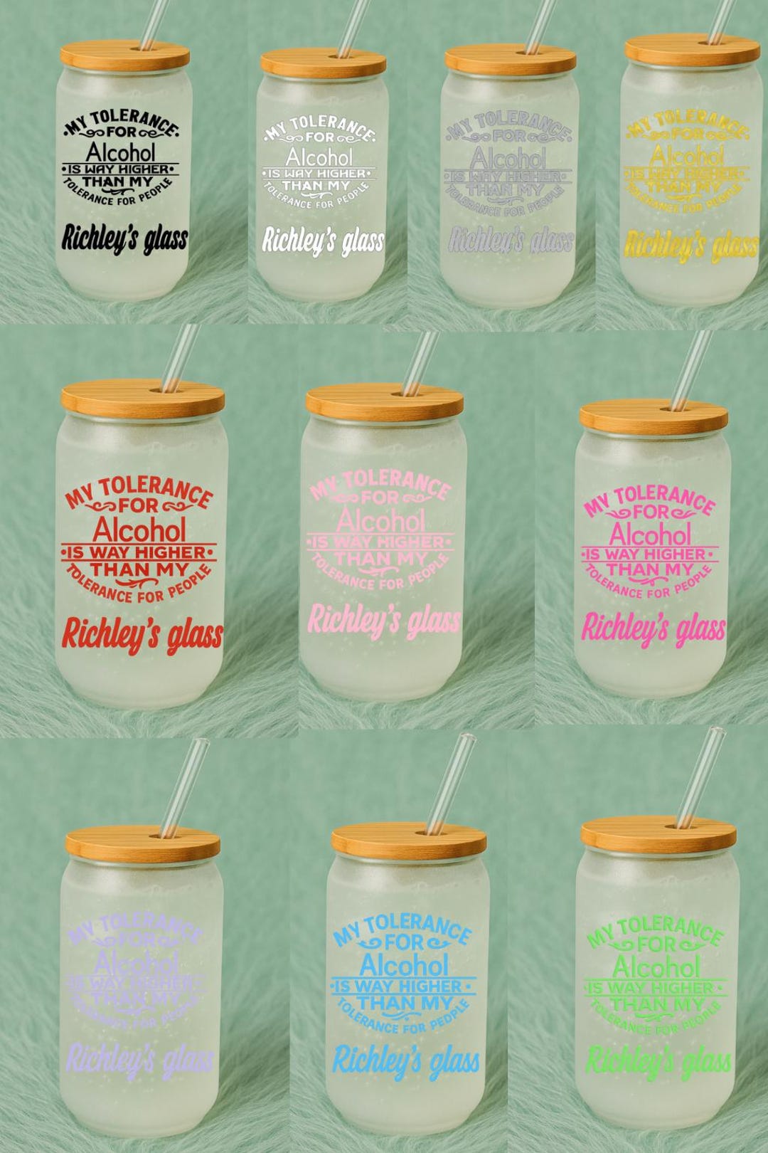 Custom Funny Quote Libby Cup Glass – Handmade Vinyl Gift - Etsy