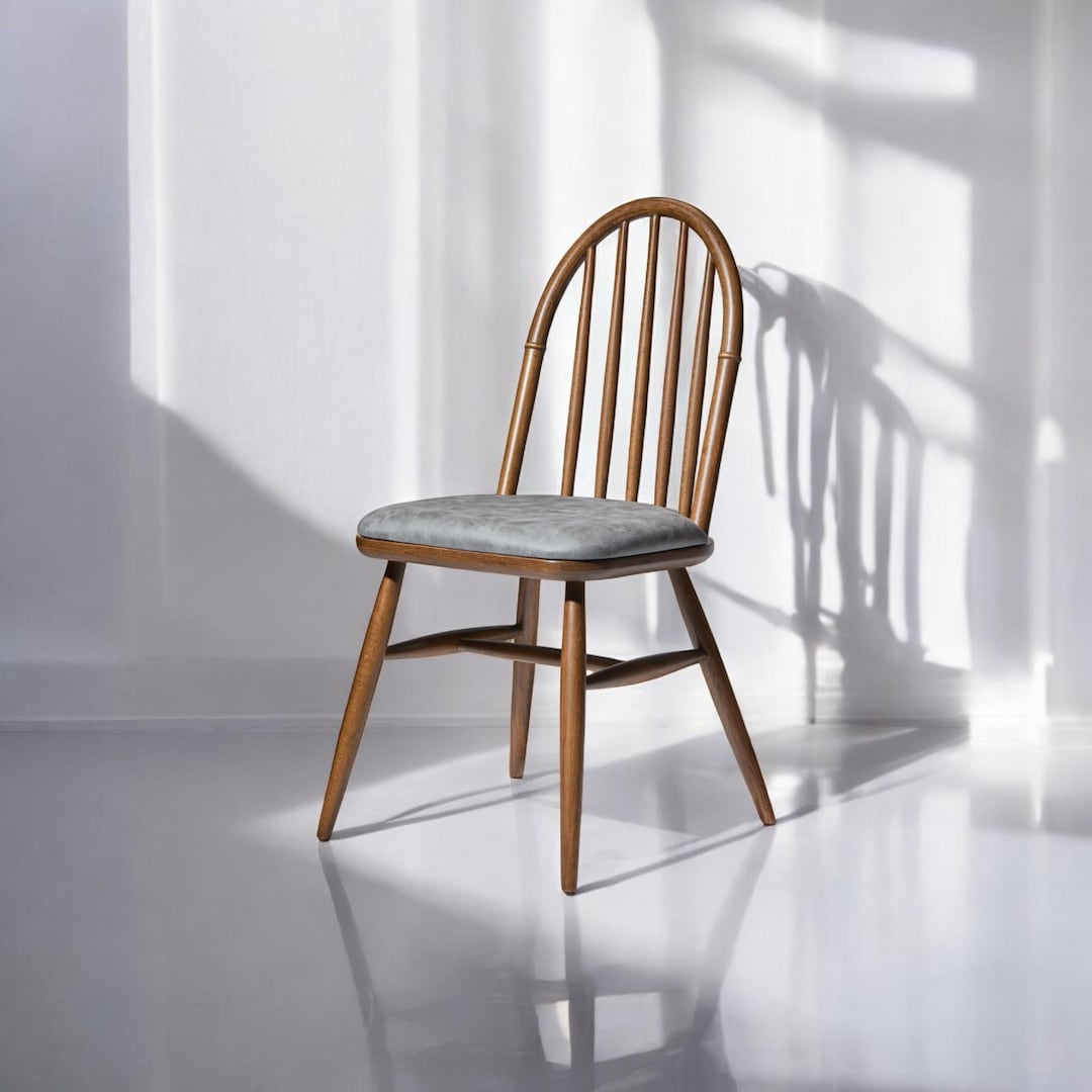 Walnut Rustic Chair, Natural Walnut Chair, Solid Walnut Chair, Wood ...