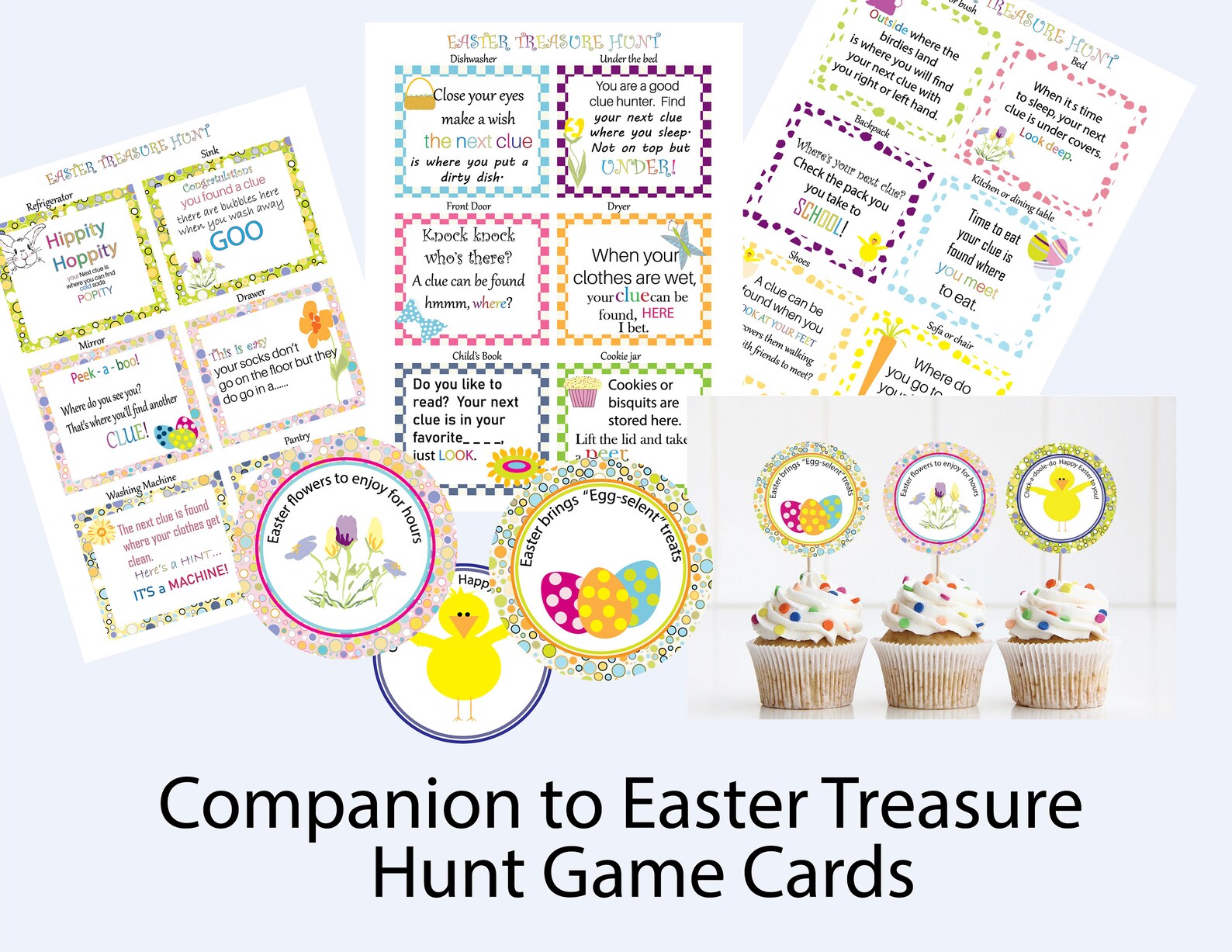 Easter Scavenger Hunt Printable, Easter Basket Hunt, Easter Egg Hunt ...