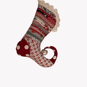 Christmas Stocking Elf Whimsy Sewing Pattern, Holiday Stocking Download ...
