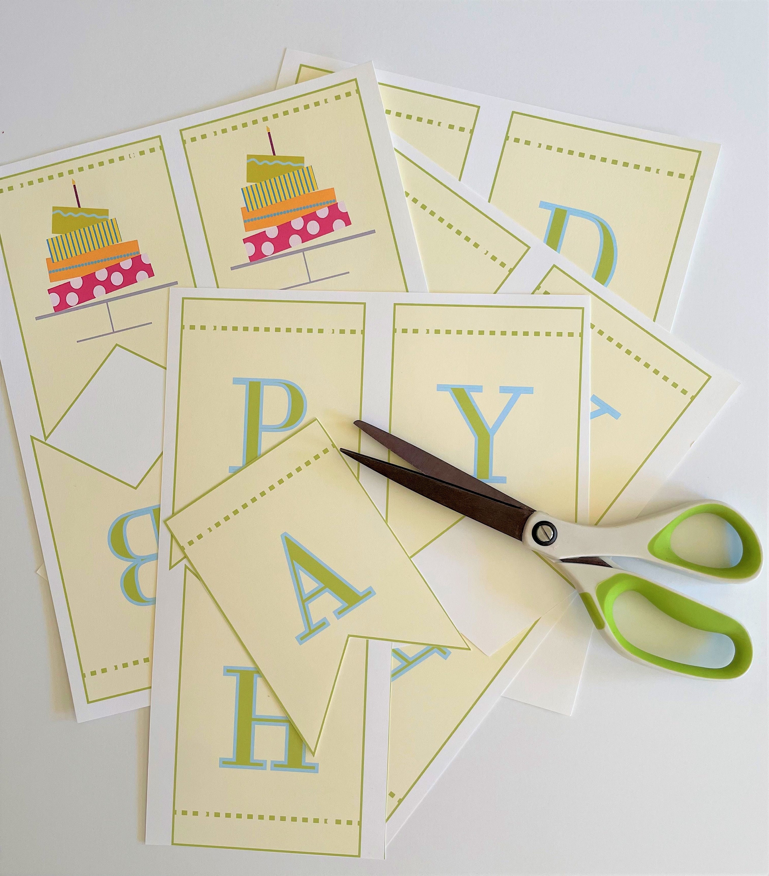 Happy Birthday Banner With Whimsical Cake , Happy Birthday Printable ...