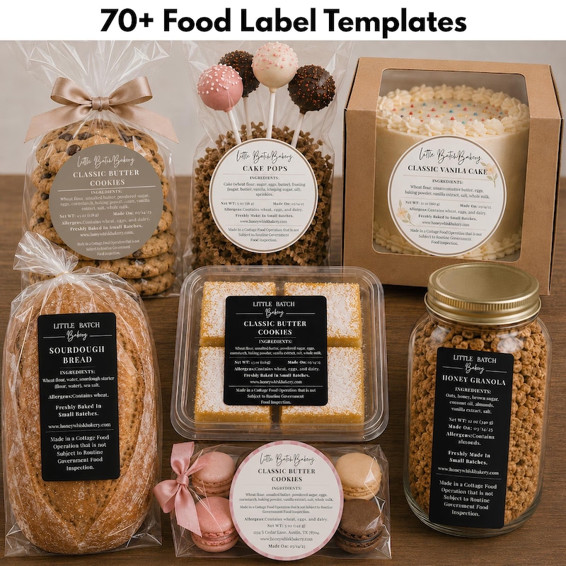 Bakery Cake Jar Labels - Etsy