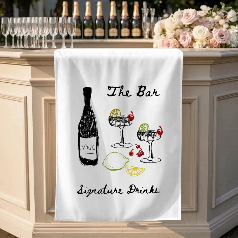 Birthday Bar Sign Editable Canva, Whimsical Cocktail Menu Template ...