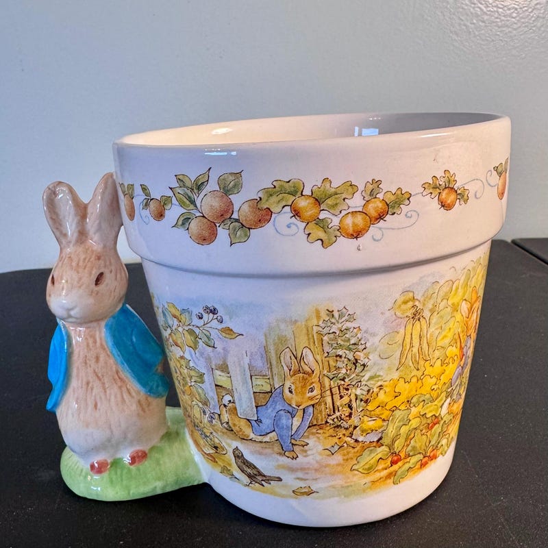 Rabbit Planter - Etsy