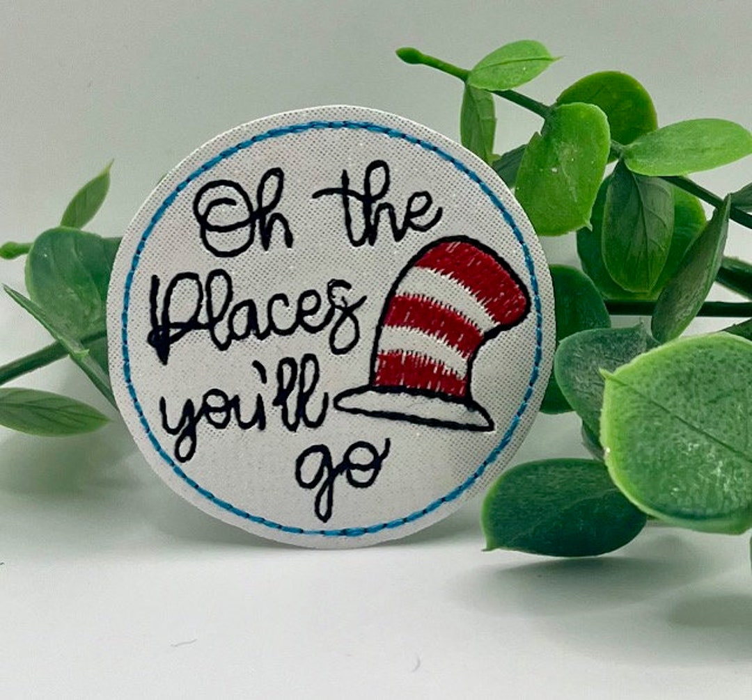 Dr Seuss Inspired Oh the Places You'll Go Feltie - Etsy