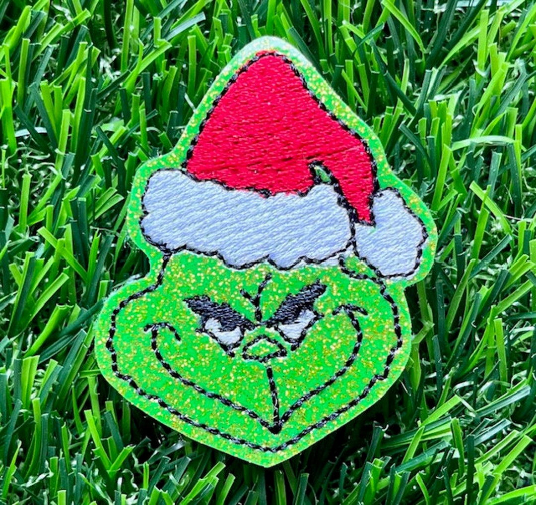 Grumpy Green Man Christmas Feltie - Etsy