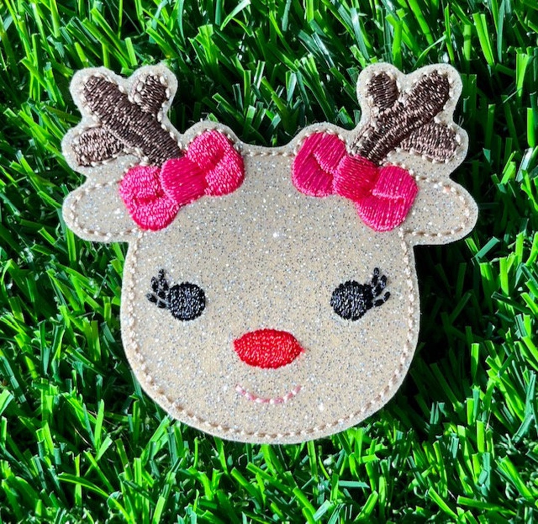 Reindeer Bows Christmas Feltie - Etsy