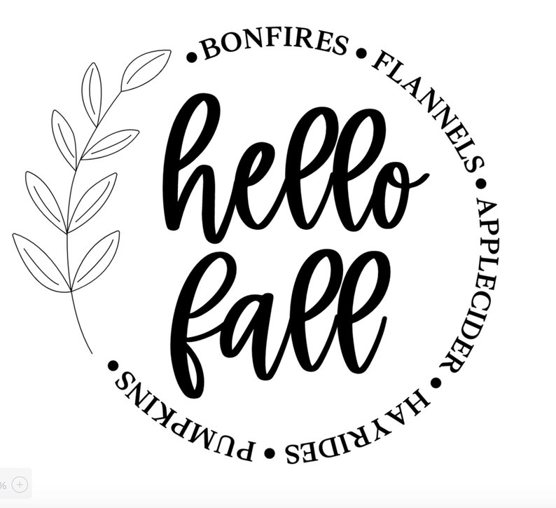 Hello Fall PNG - Etsy