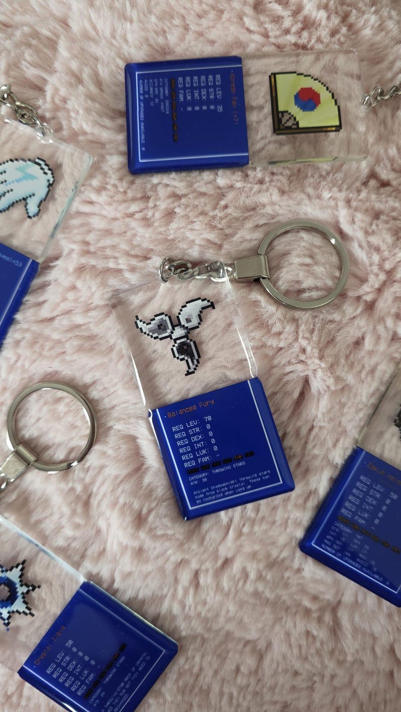 Maplestory Items Keychain Double-sided Acrylic Charm - Etsy