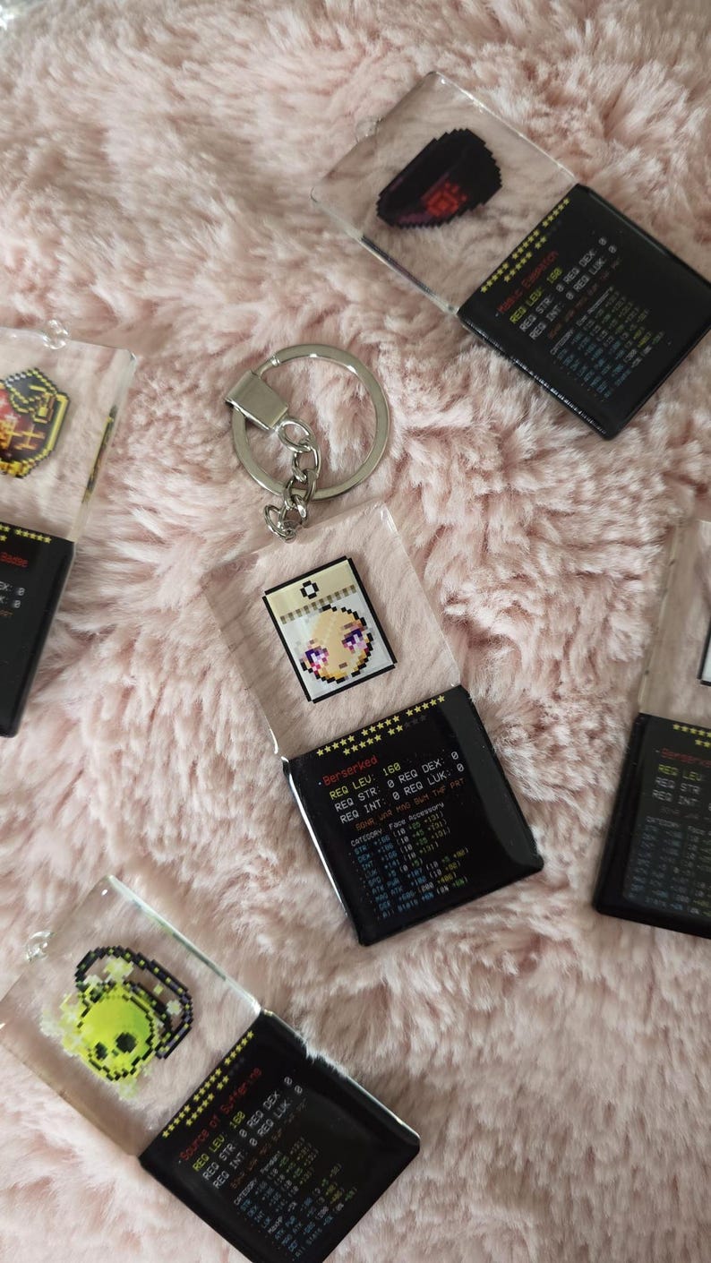 Maplestory Pitched Double-sided Acrylic Charm - Etsy Australia