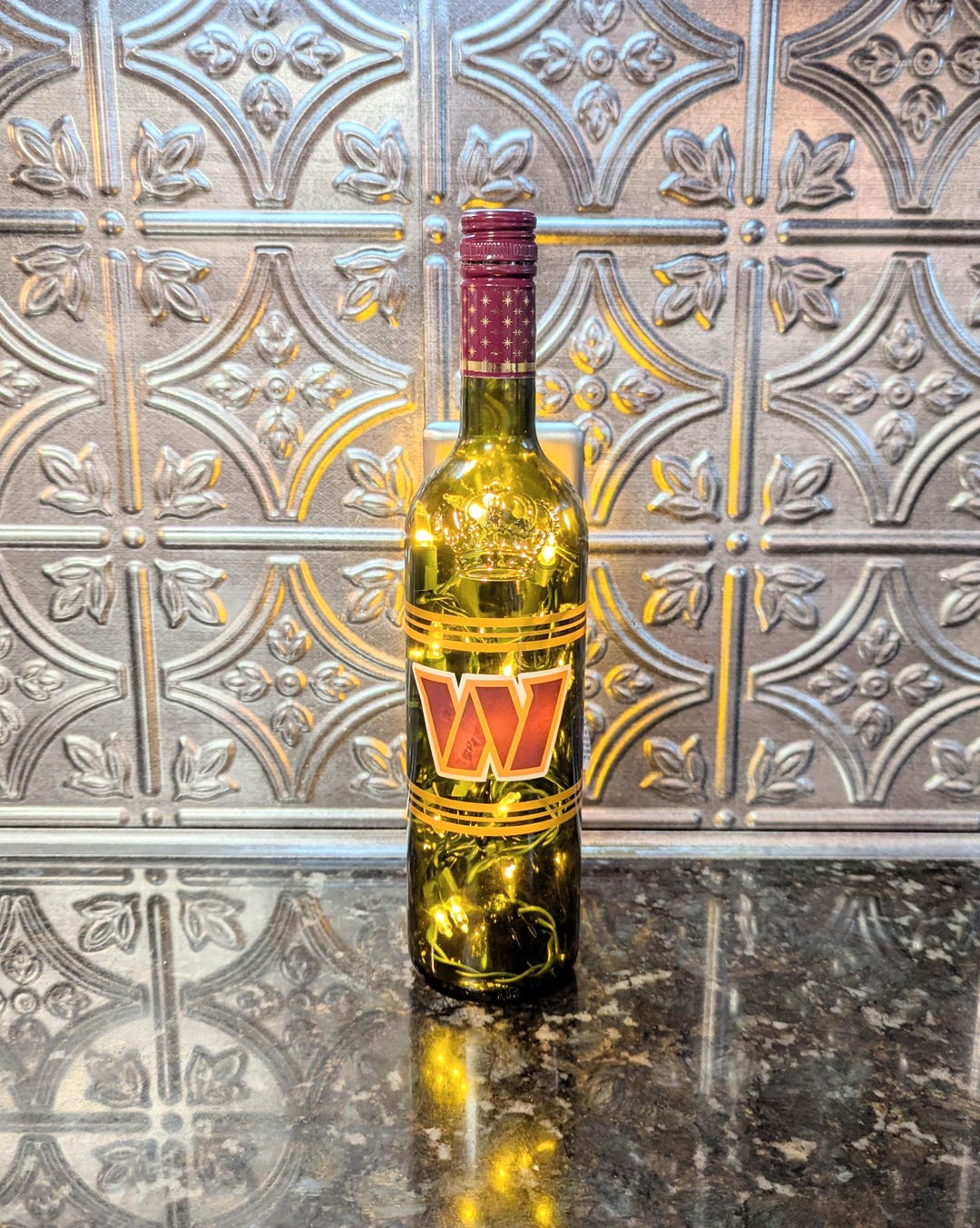 Washington Commanders Liquor Bottle Light, Night Light, Washington Lamp ...