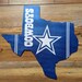 Rustic 15 Texas Shaped Sign, Dallas Cowboys Sign, Go Cowboys - Etsy