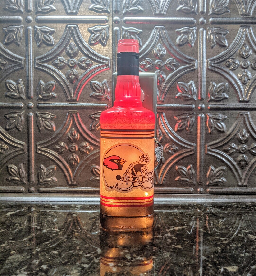Arizona Cardinals Jim Beam Liquor Bottle Light, Cardinals Lamp, Game ...