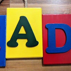 Colorful READ Hand-painted Wooden Sign, Library Decor, Classroom Sign ...