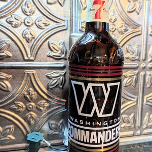 Washington Commanders Liquor Bottle Light, Night Light, Washington Lamp ...