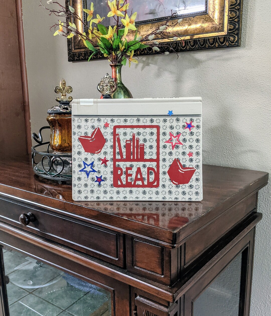 Vintage Book read Book Sign, Bookshelf Decor, Library Decor, Classroom ...