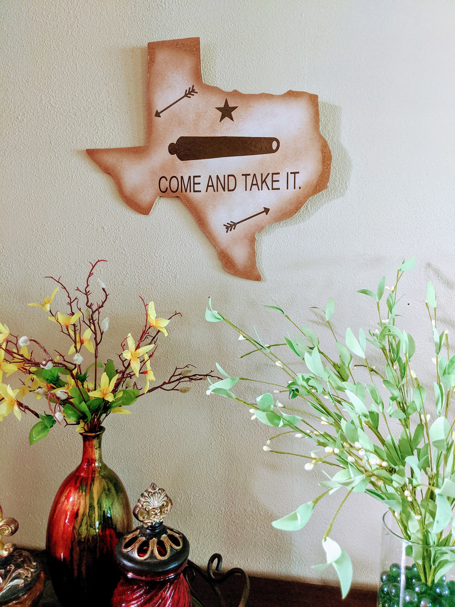 Rustic Texas Shaped MDF Sign come and Take It - Etsy