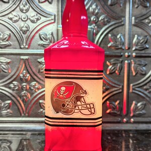 Tampa Bay Buccaneers Liquor Bottle Light, Game Room Decor, Man Cave ...