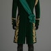 Regal Green Gold Embroidered Royal Uniform Coat | Luxury Historical ...