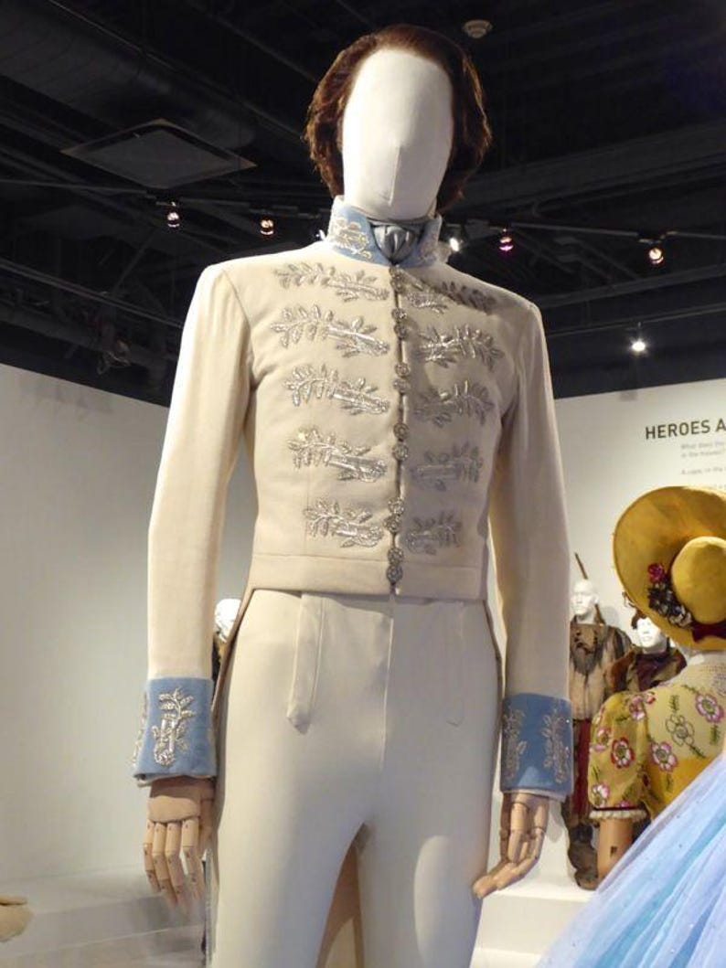 Royal Prince Costume White Regal Suit Silver Embroidery Fairytale ...