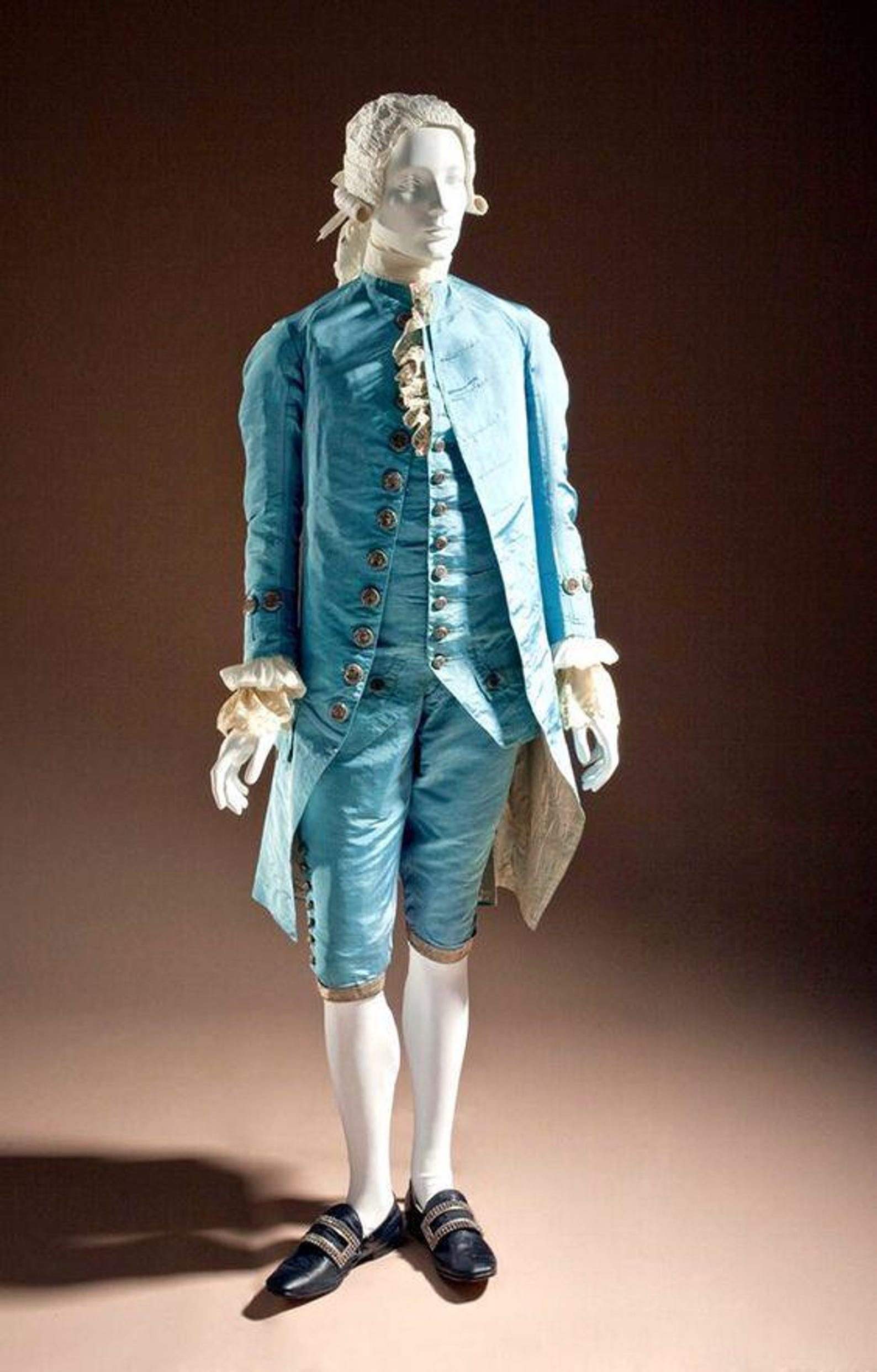 Men’s 18th Century Blue Aristocrat Suit Historical Rococo Costume ...