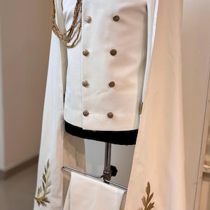 White Military-style Prince Costume Cape 18th Century Royal Prince ...