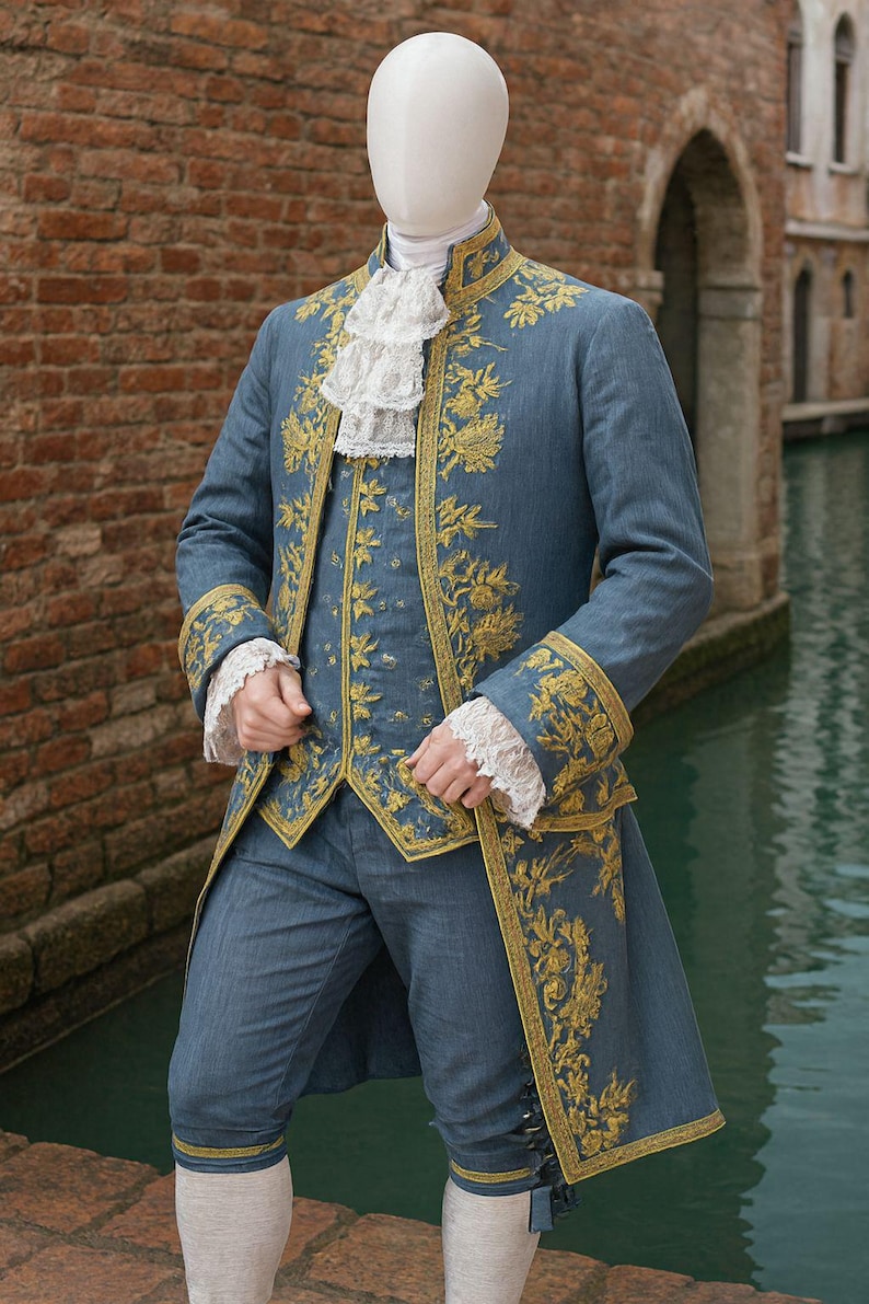 Customized Men’s 18th Century Rococo Costume Wedding Embroidered ...