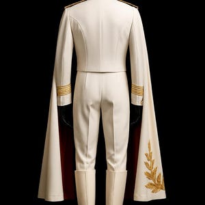 White Military-style Prince Costume Cape 18th Century Royal Prince ...