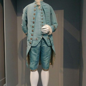 Men’s 18th Century Blue Aristocrat Suit Historical Rococo Costume ...