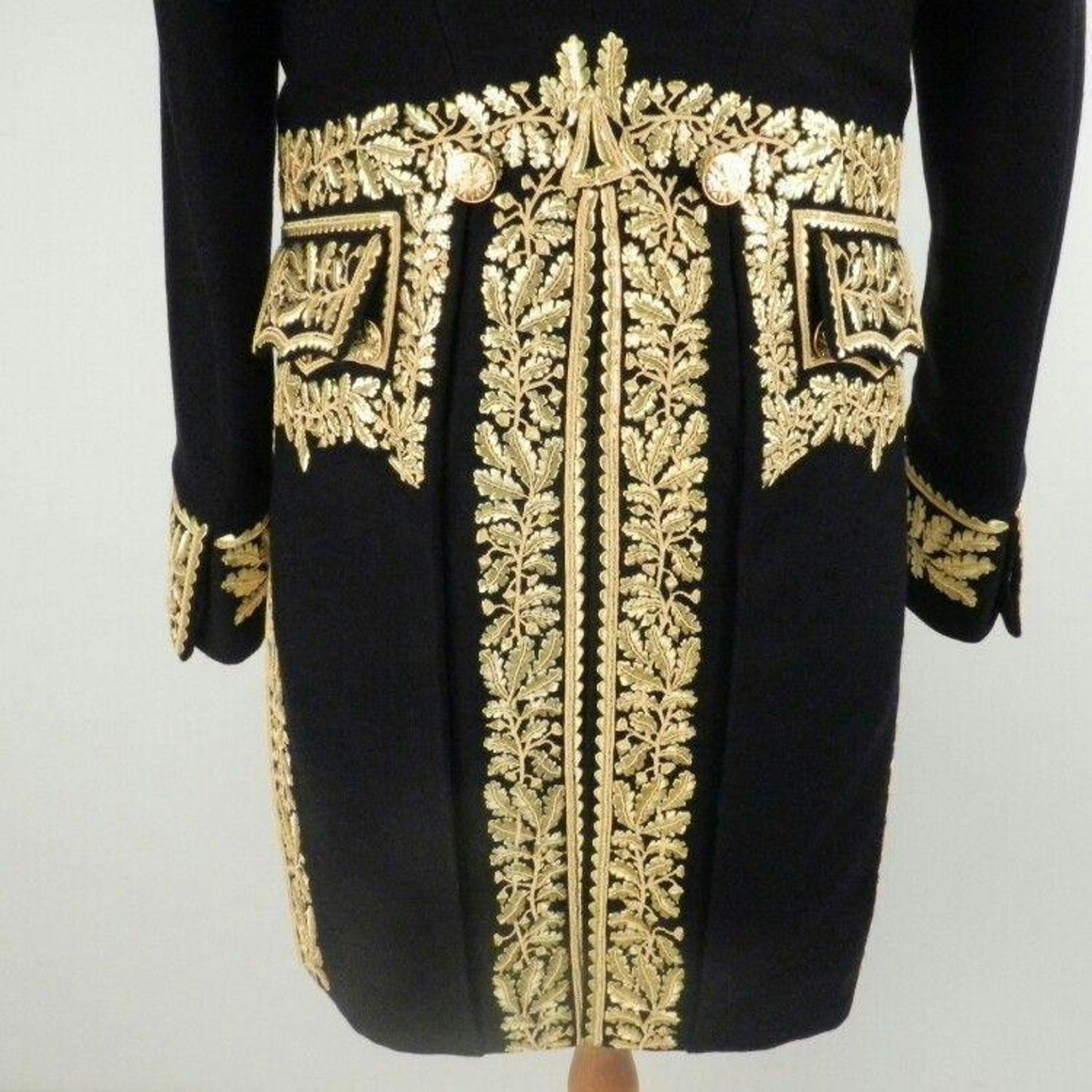 Custom 19th Century French Diplomatic Military Dress Black Tailcoat ...
