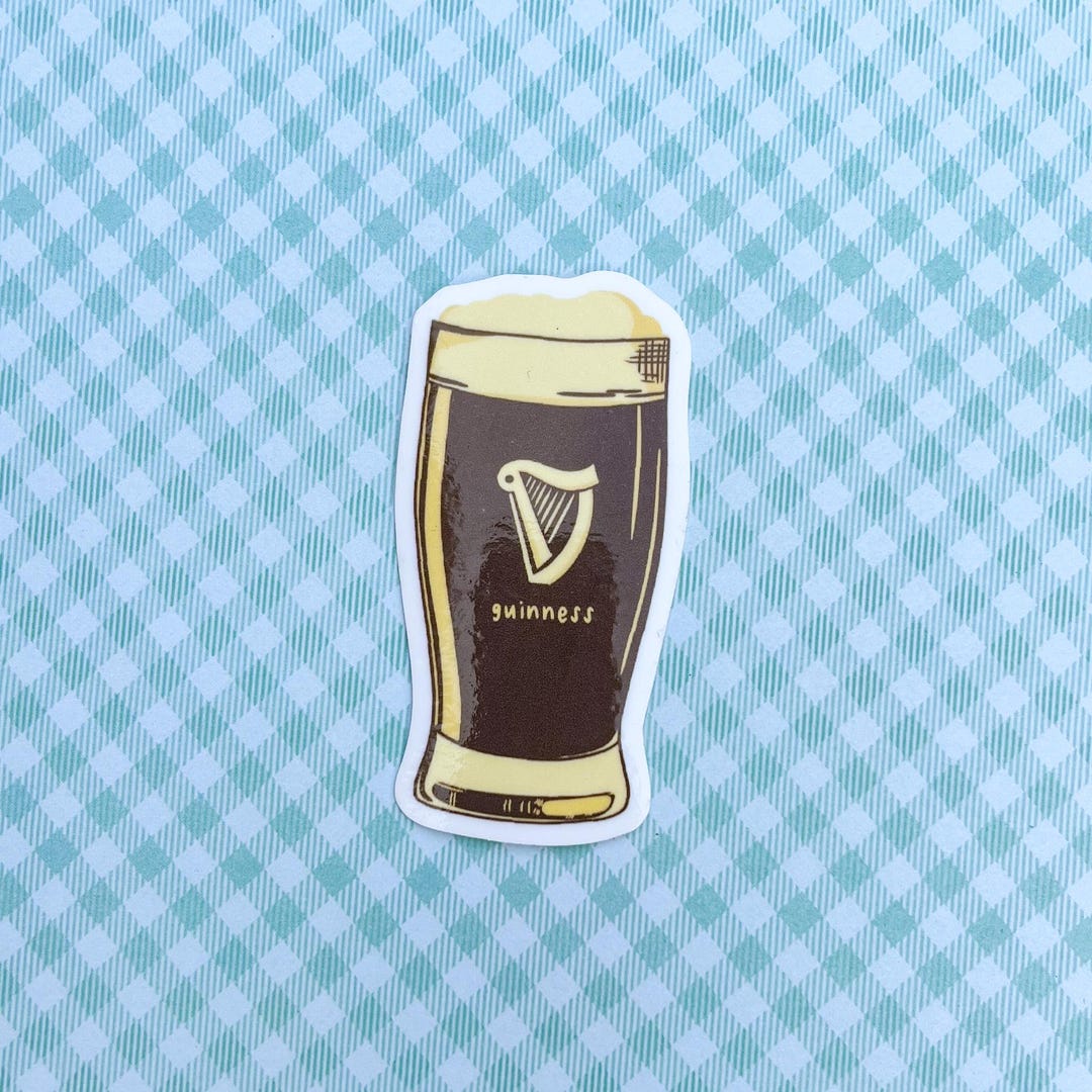 Guinness Sticker | Vinyl Sticker | Glossy Sticker - Etsy