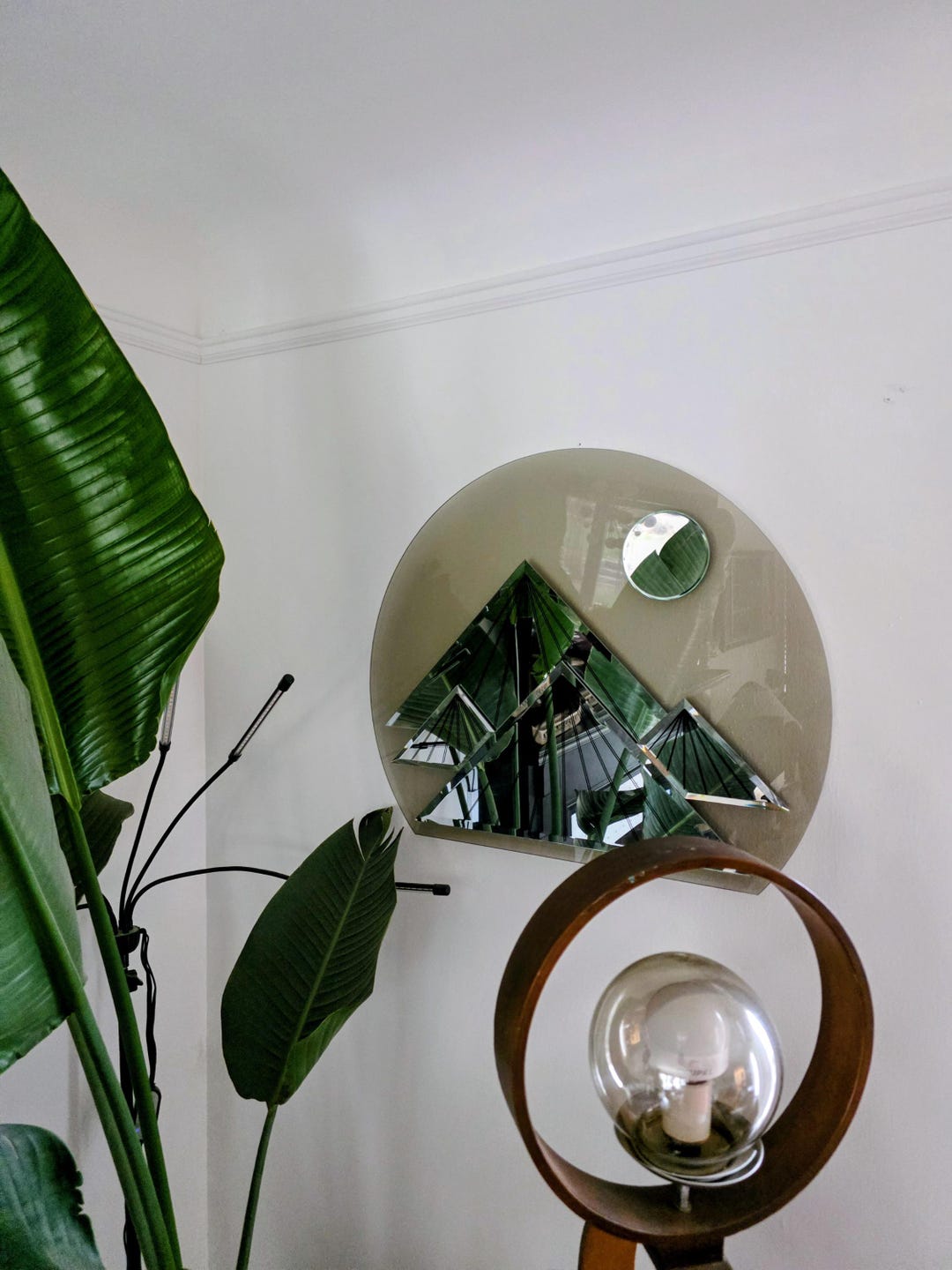 MCM Jon Gilmore 70s Mirror Wall Art - Stamped Signature and Dated ...