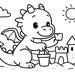 Dragons Coloring Book for Toddlers – Cute & Easy Dragon Friends (ages 2–5) - 40 Pages - A4 ...