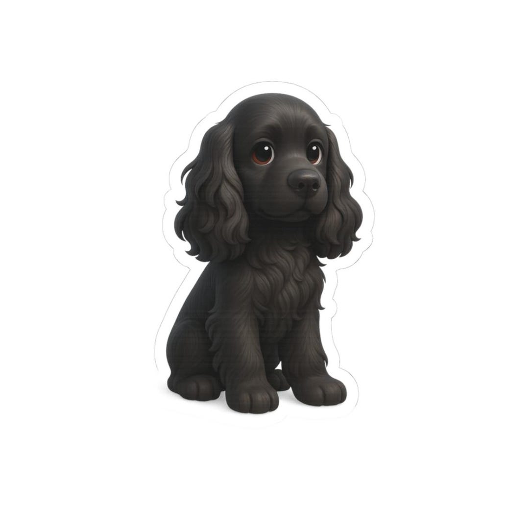 Cocker Spaniel Stickers | Cute Dog Kiss Cut Vinyl Decal | Waterproof ...
