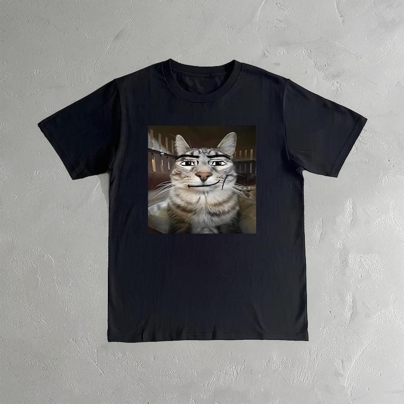 Sigma Cat Meme Shirt - Funny Smug Chad Cat Tee - Etsy UK