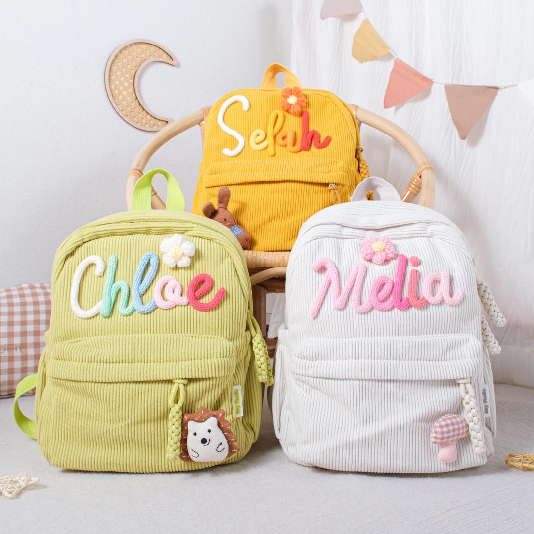 Toddler Backpack With Custom Name: Personalized Preschool Bag - Sweet ...